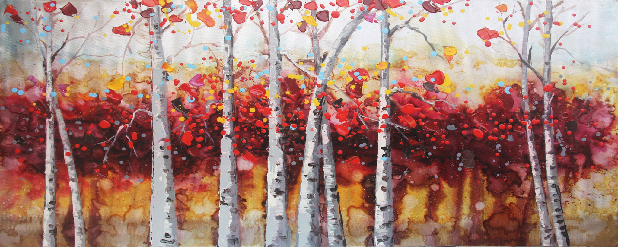 Rode Bos - Canvas schilderij - Olieverf kopen? | EXPO